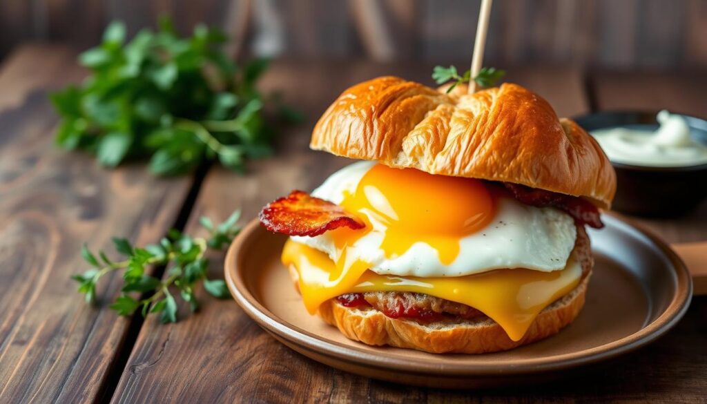 Experience the Croissant Smash Burger: A Unique Breakfast Twist