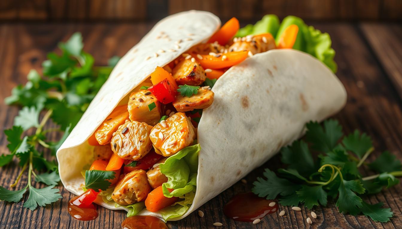 Mouth-Watering Korean BBQ Chicken Wrap - in just 30 min!